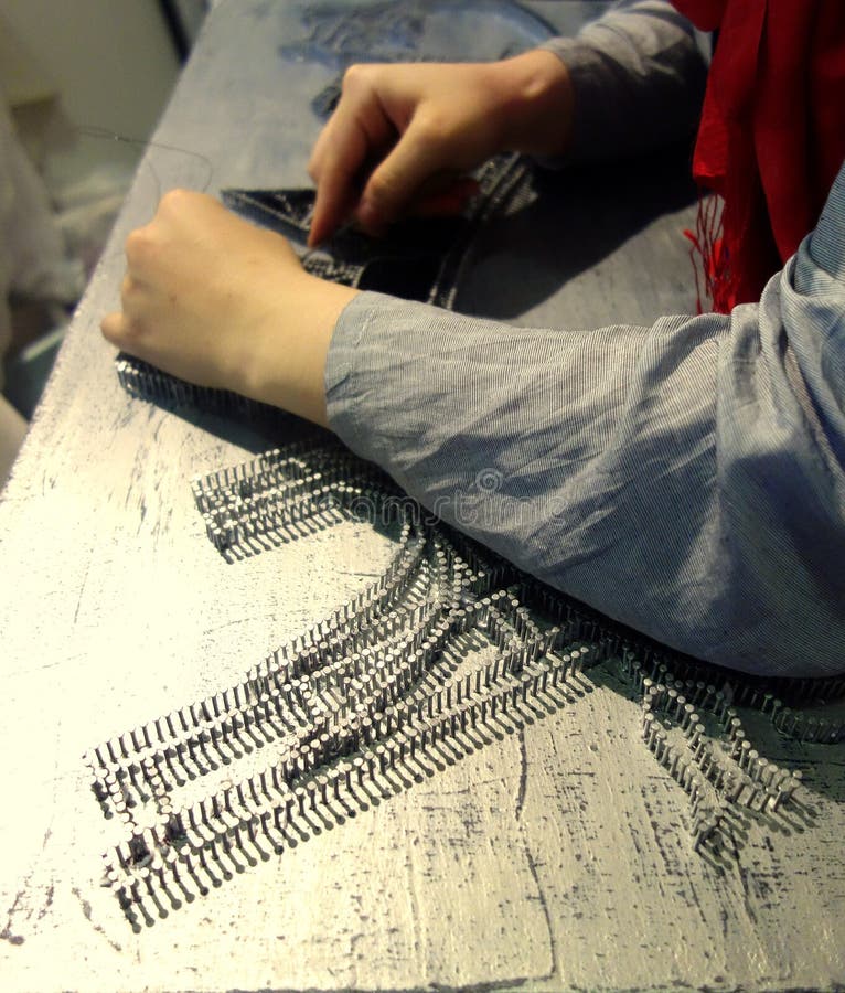 Handmade craft artist stock image. Image of marble, filigrafi - 55033795