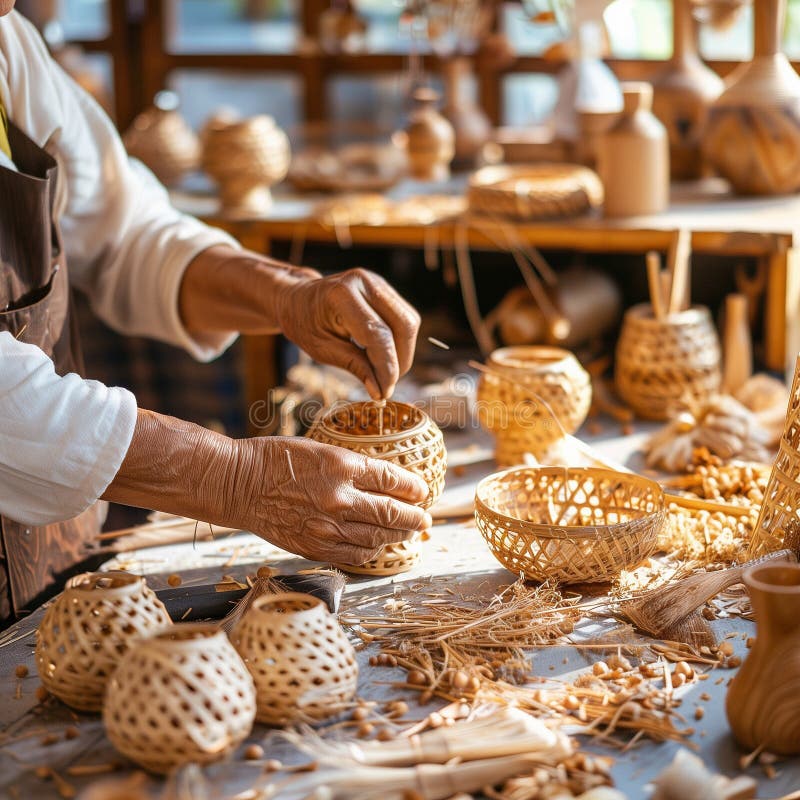 Handmade Craft. Creative Involvement in the Creation of a Unique Stock ...