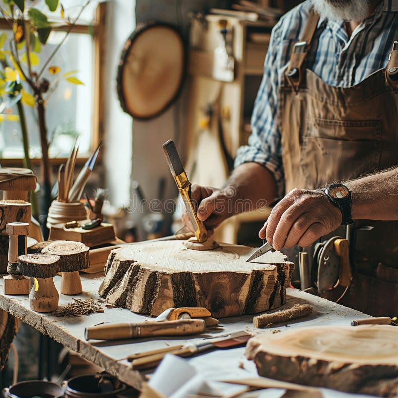 Handmade Craft. Creative Involvement in the Creation of a Unique Stock ...