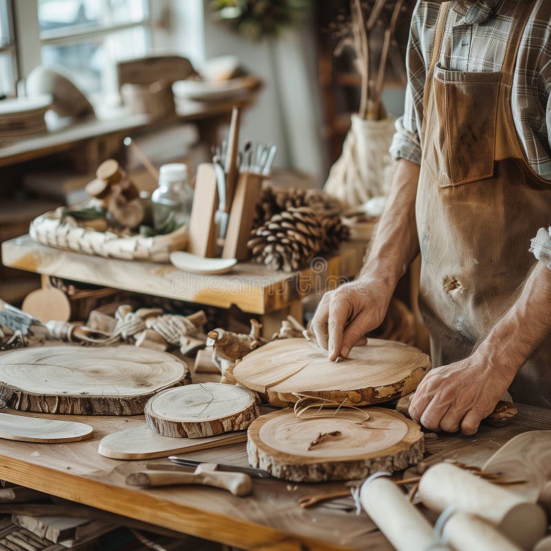 Handmade Craft. Creative Involvement in the Creation of a Unique Stock ...