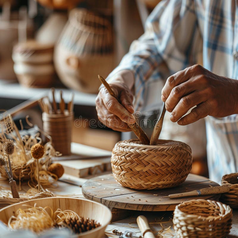 Handmade Craft. Creative Involvement in the Creation of a Unique Stock ...