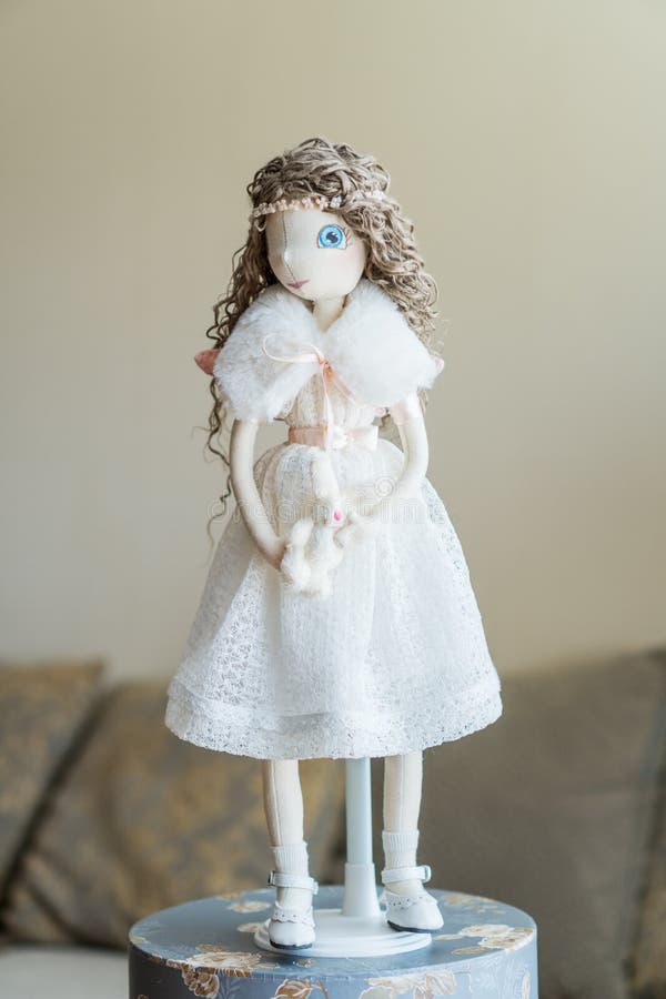 Handmade doll. stock image. Image of handcrafted, hobby - 148451637