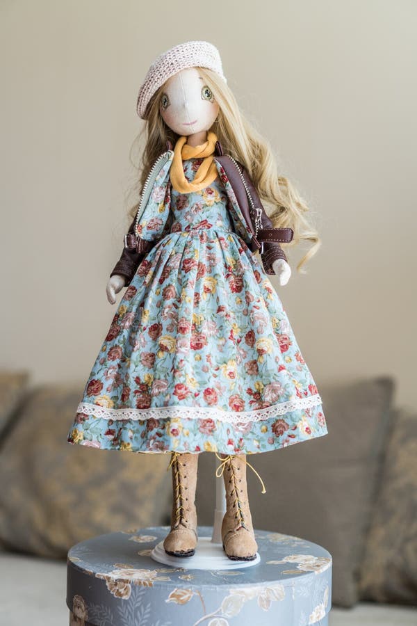 Handmade doll. stock photo. Image of artwork, artistic - 148450472