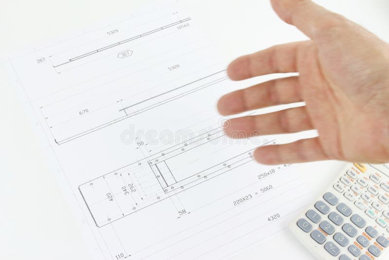 Handmade Drawing - Study of a Graph on a Sheet of Paper Stock Image ...
