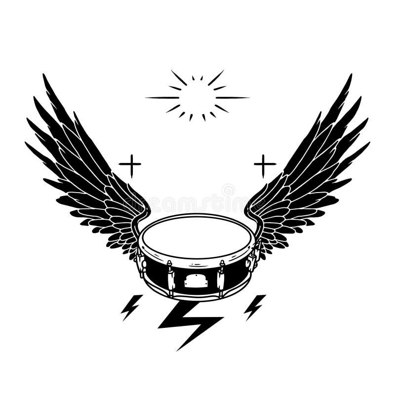 Handmade Drum Logo Best Vector Stock Vector - Illustration of cymbal ...