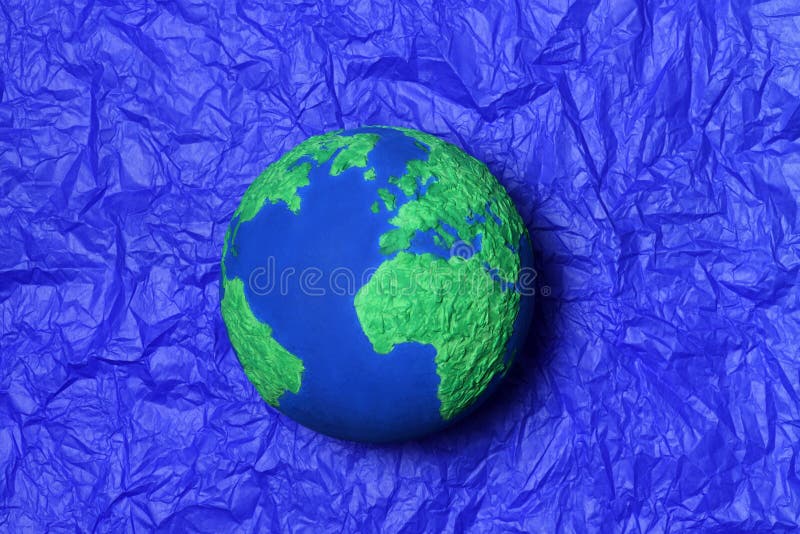 Handmade Earth model stock image. Image of save, peace - 243908135