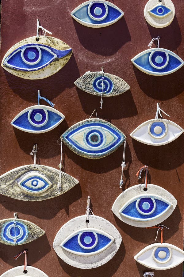 Handmade Evil Eye Beads Made of Ceramics Stock Photo - Image of good ...