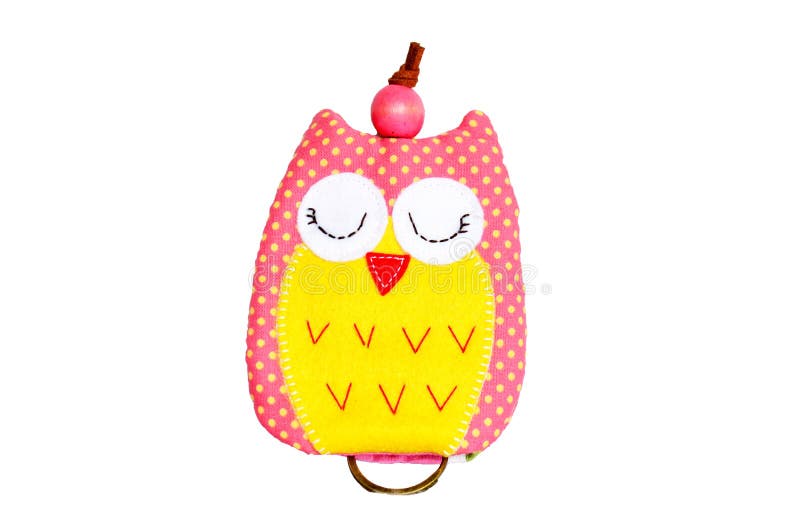 Handmade fabric key ring stock image. Image of background - 63715723