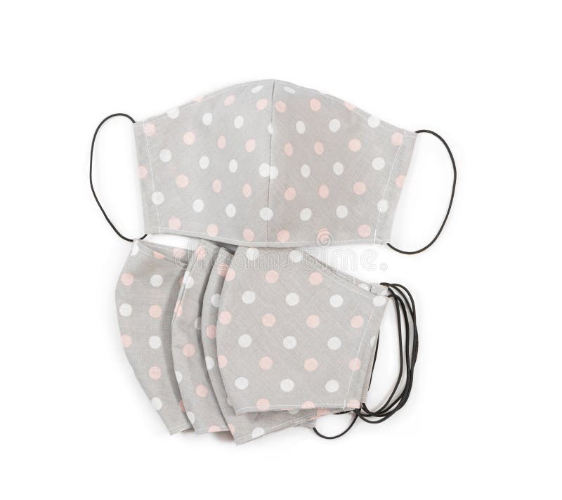 Handmade Fabric Reusable Protective Medical Masks Stock Image - Image ...
