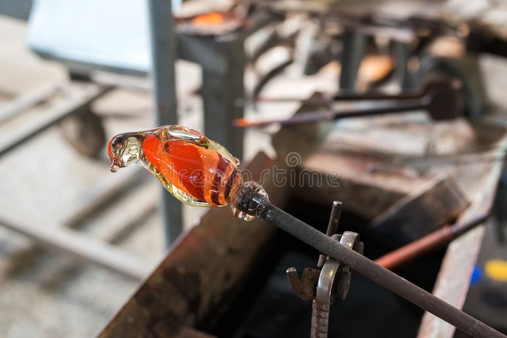 Handmade Figures of Melted Glass - Selective Focus Stock Image - Image ...