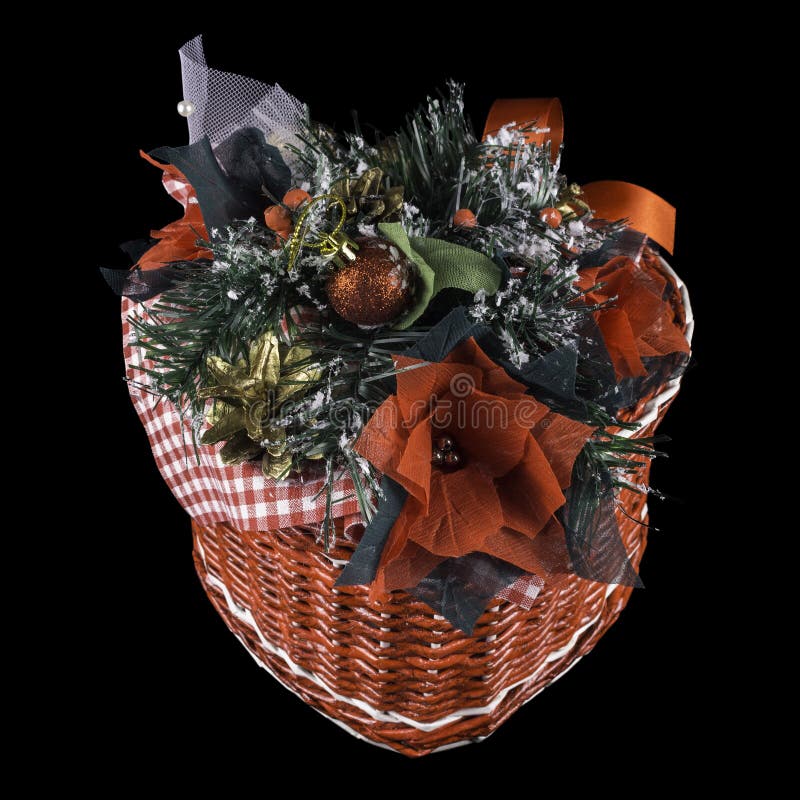 Handmade Gift Box, with Christmas Theme, Decorated with Red Flowers ...