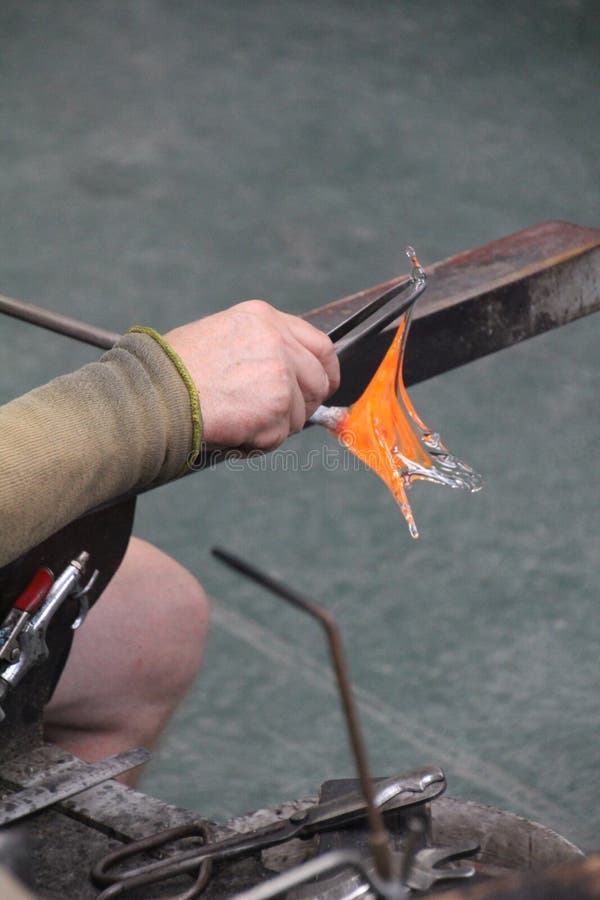 Handmade Glassware stock photo. Image of blowing, manufacturing - 124911086