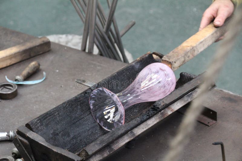 Handmade Glassware stock photo. Image of manufacturing - 124911212