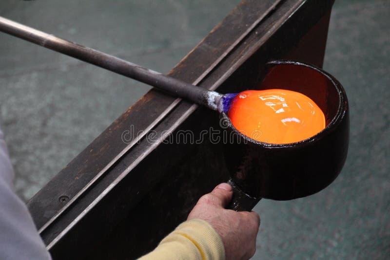 Handmade Glassware stock image. Image of manufacturing - 124911275