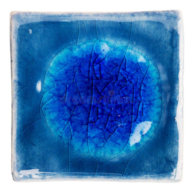 Handmade Glazed Ceramic Tile Stock Image - Image of macro, plate: 80745341