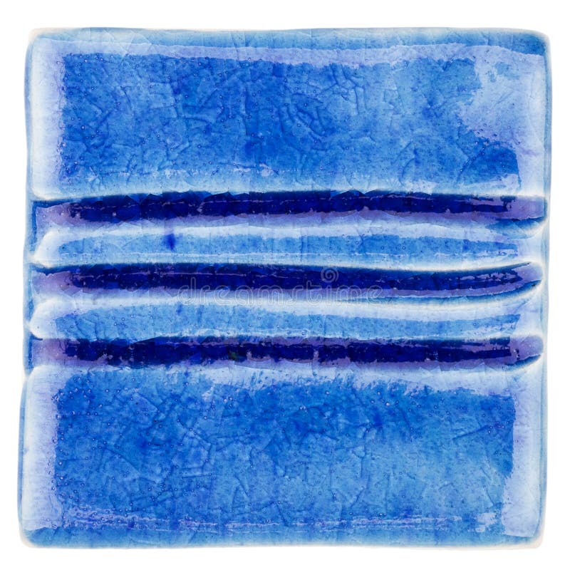 Handmade Glazed Ceramic Tile Stock Image - Image of geometric, paint ...