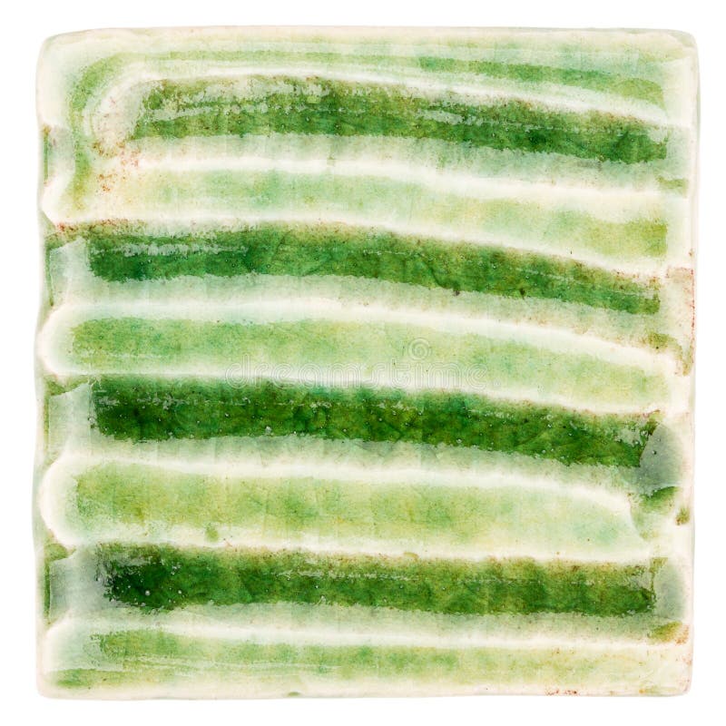 Handmade Glazed Ceramic Tile Stock Image - Image of decorative, macro ...