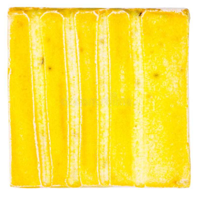 Handmade Glazed Ceramic Tile Stock Photo - Image of clay, material ...
