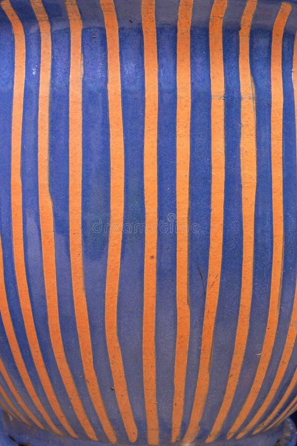 Handmade Glazed Pottery Ceramic Art Texture Crack Surface, Blue Stock ...