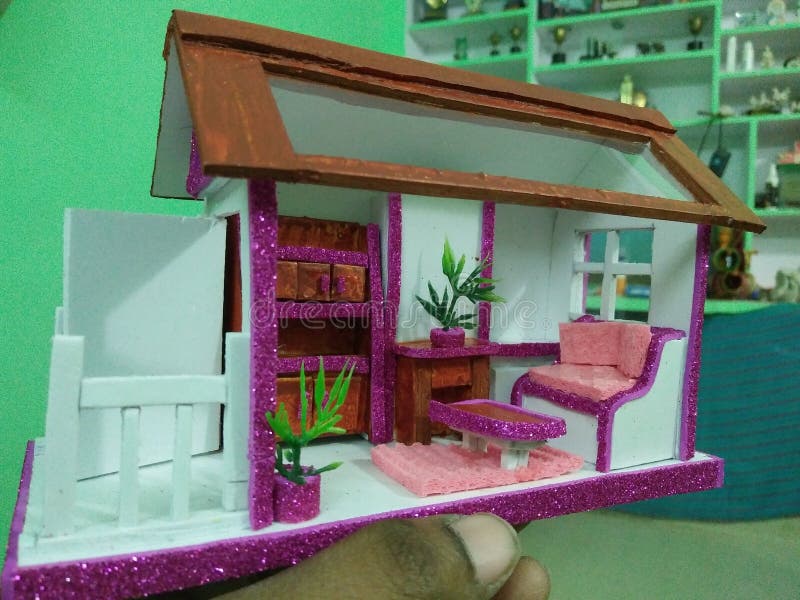 Handmade house stock image. Image of miniature, mini - 122588957