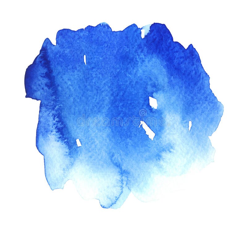 A Very Magical Blue Watercolor Splatter Stock Illustration ...
