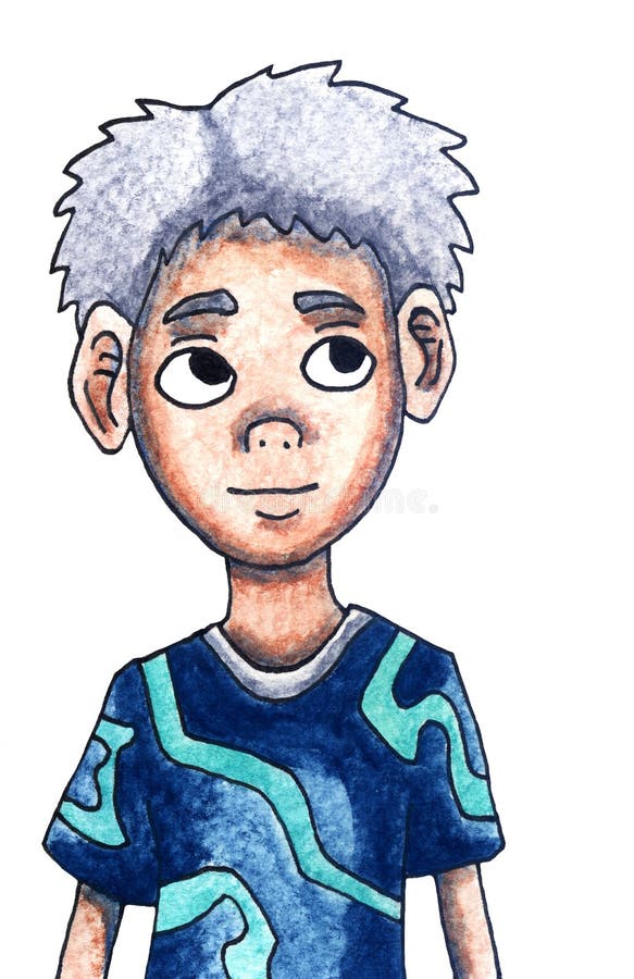 Grey Haired Boy Stock Illustrations – 63 Grey Haired Boy Stock ...