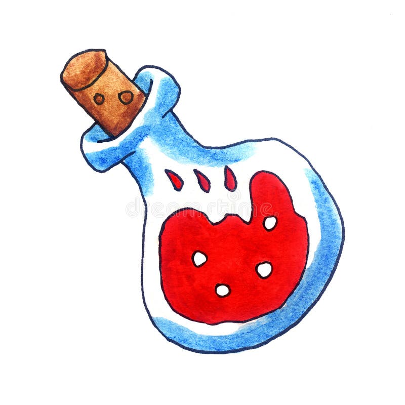 Red Magic Potion stock illustration. Illustration of design - 112193861