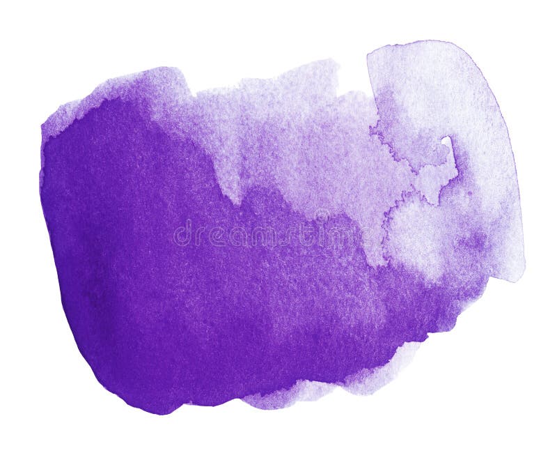 Blob of Purple Watercolor stock illustration. Illustration of draw ...