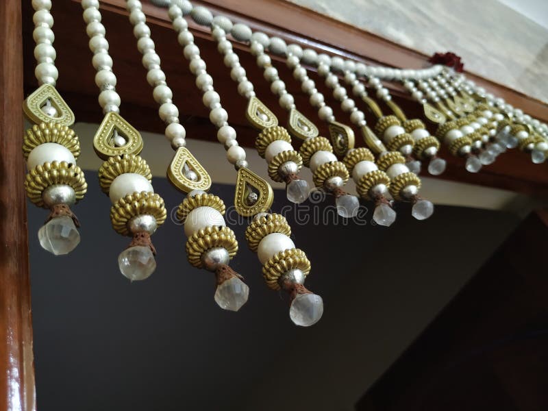 Handmade Indian Decorative Door Hanging Toran in Front of the Door ...