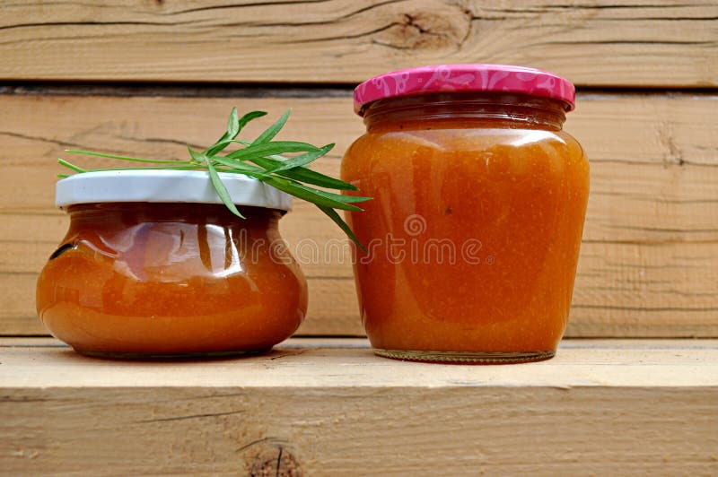 Handmade jam pots stock image. Image of summer, jelly - 73976261