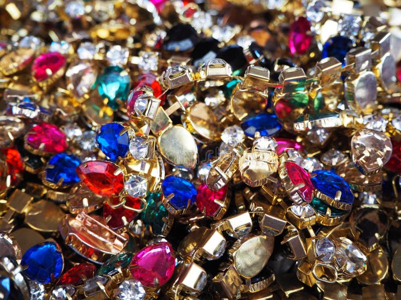 Handmade Jewelry Designs in Bazaar Stock Photo - Image of accessories ...