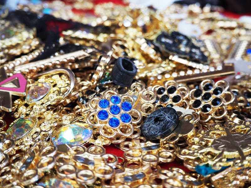 Handmade Jewelry Designs in Bazaar Stock Image - Image of decorative ...