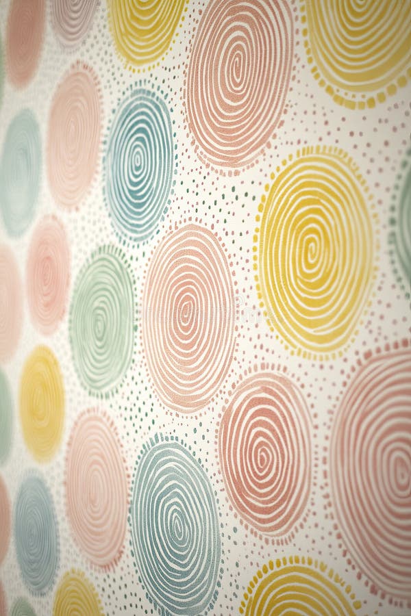 Handmade Journal Kit Page Featuring Hand-Drawn Colored Dots on Beige ...