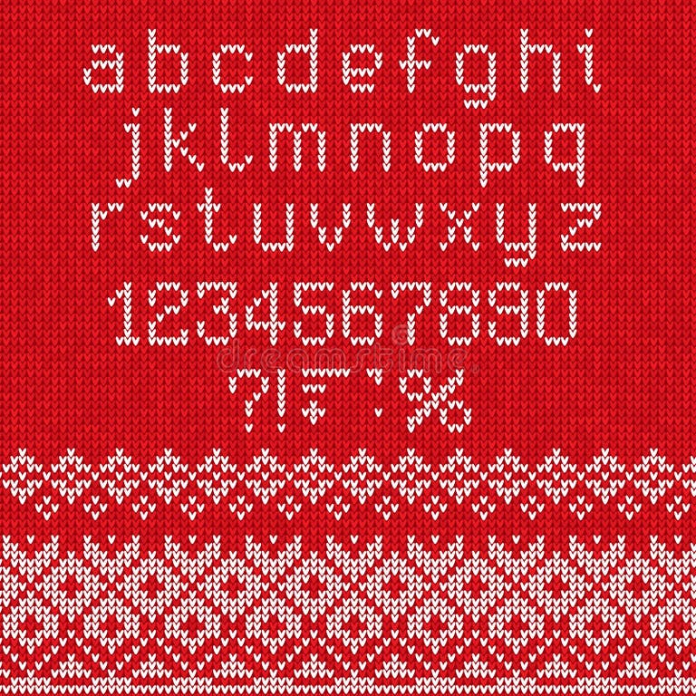 Knitted Alphabet Letters Stock Illustrations – 289 Knitted Alphabet ...