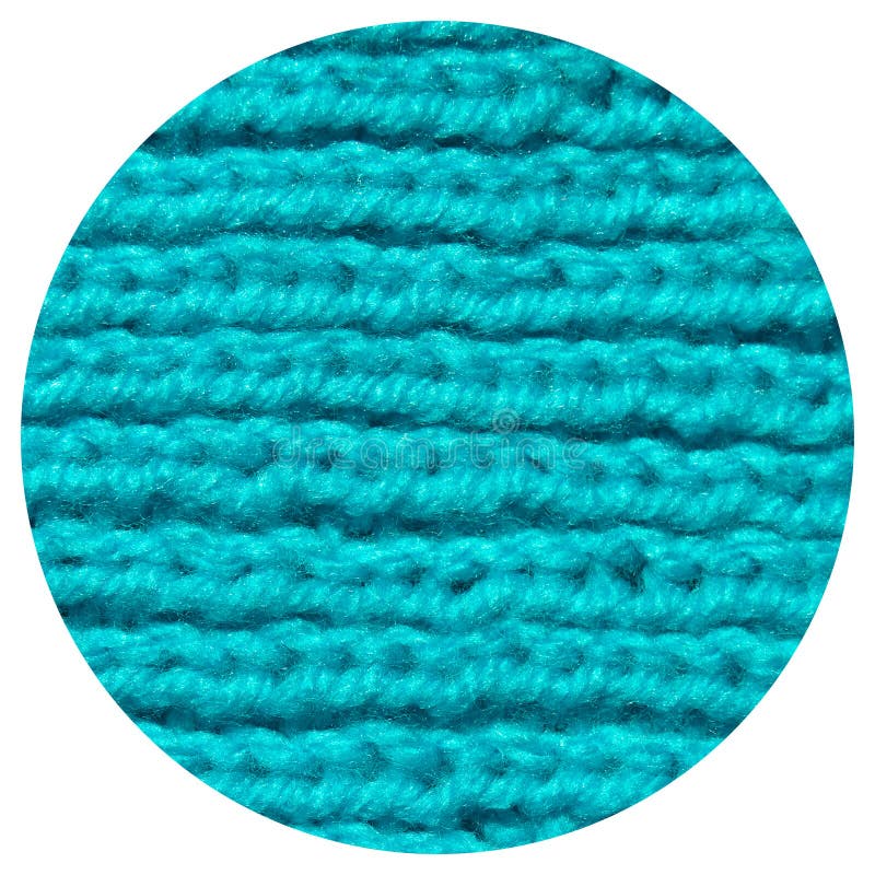 Handmade Knitted Fabric Blue Wool Background Texture Stock Image ...