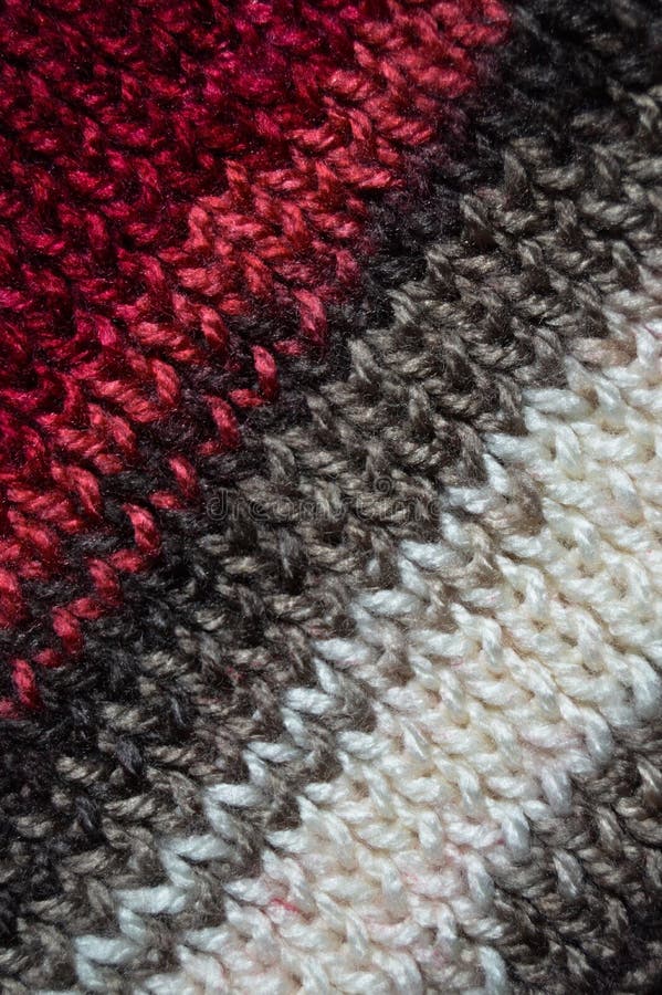Handmade Knitted Fabric Colored Wool Background Texture Stock Image ...