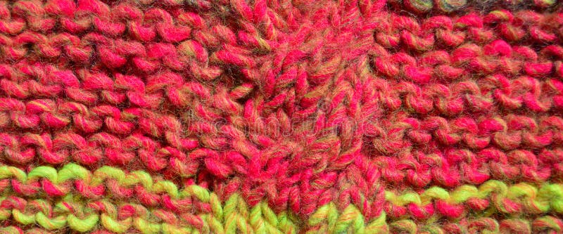 Handmade Knitted Fabric Colored Wool Background Texture Stock Image ...