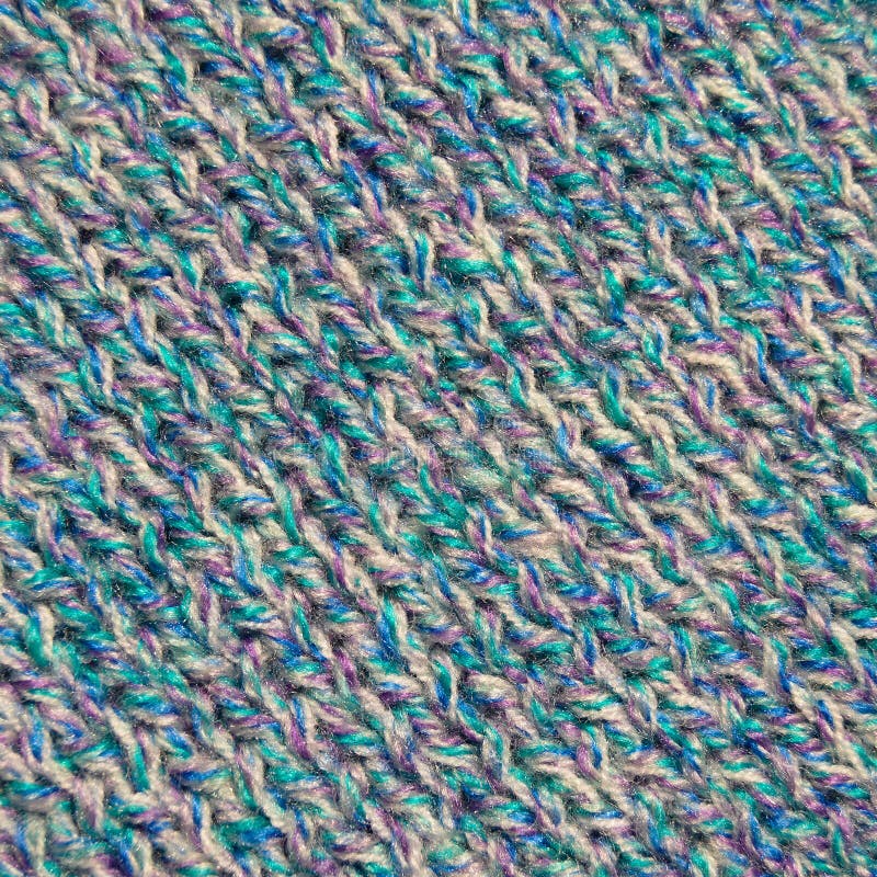 Handmade Knitted Fabric Colored Wool Background Texture Stock Photo ...