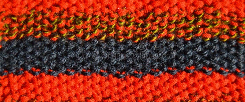 Handmade Knitted Fabric Colored Wool Background Texture Stock Image ...