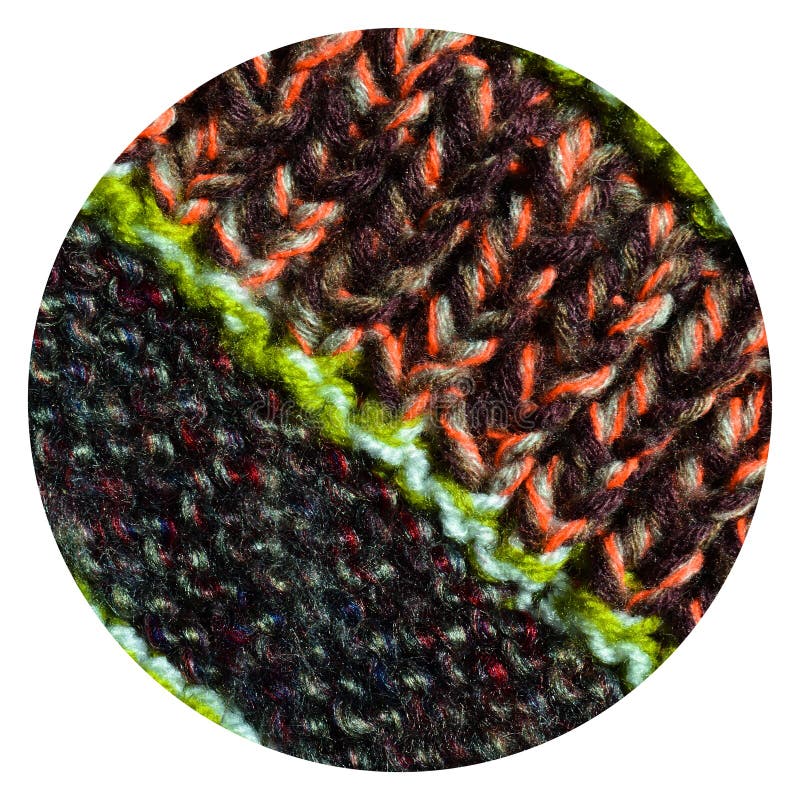 Handmade Knitted Fabric Colored Wool Background Texture Stock Photo ...