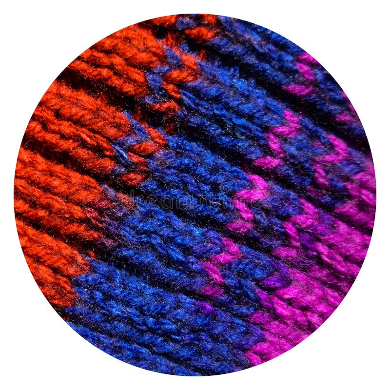 Handmade Knitted Fabric Colored Wool Background Texture Stock Photo ...