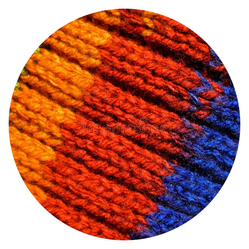 Handmade Knitted Fabric Colored Wool Background Texture Stock Photo ...