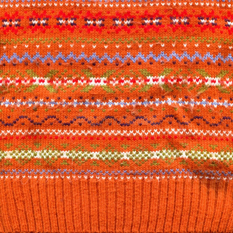 Handmade Knitted Fabric Colored Wool Background Texture Stock Image ...