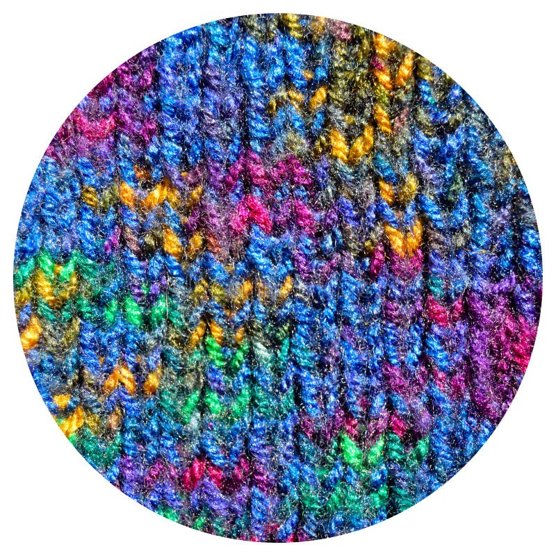 Handmade Knitted Fabric Colored Wool Background Texture Stock Photo ...