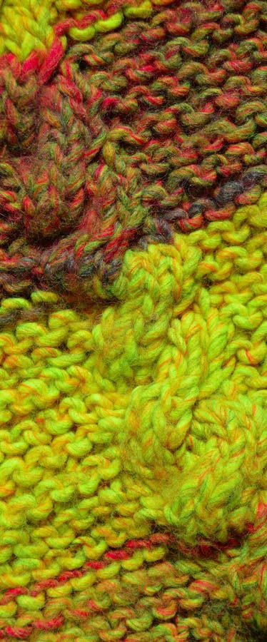 Handmade Knitted Fabric Colored Wool Background Texture Stock Image ...