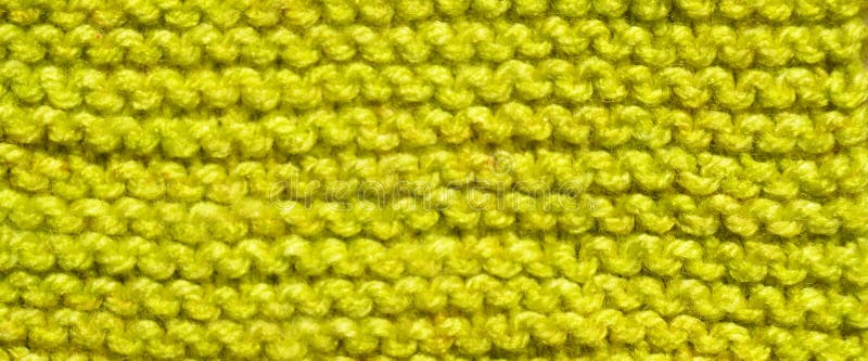 Handmade Knitted Fabric Green Wool Background Texture Stock Image ...