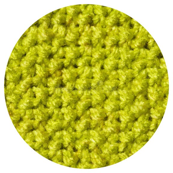 Handmade Knitted Fabric Green Yellow Wool Background Texture Stock ...