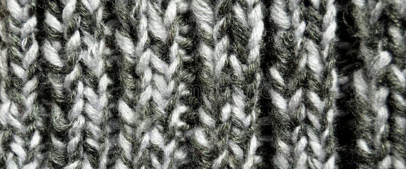 Handmade Knitted Fabric Grey Wool Background Texture Stock Photo ...