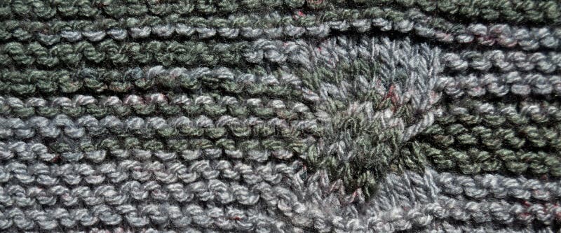 Handmade Knitted Fabric Grey Wool Background Texture Stock Photo ...