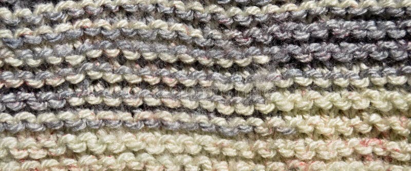 Handmade Knitted Fabric Grey Wool Background Texture Stock Image ...